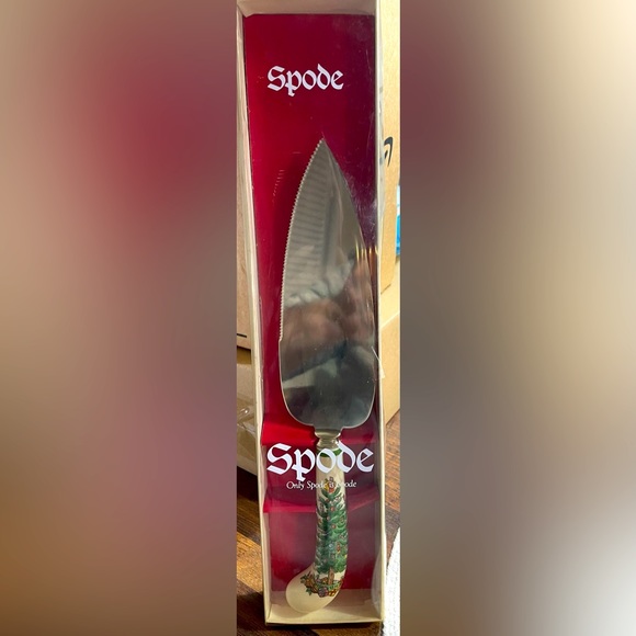 Spode | Kitchen | Nib Vintage Spode Christmas Tree Pastry Cake Server ...